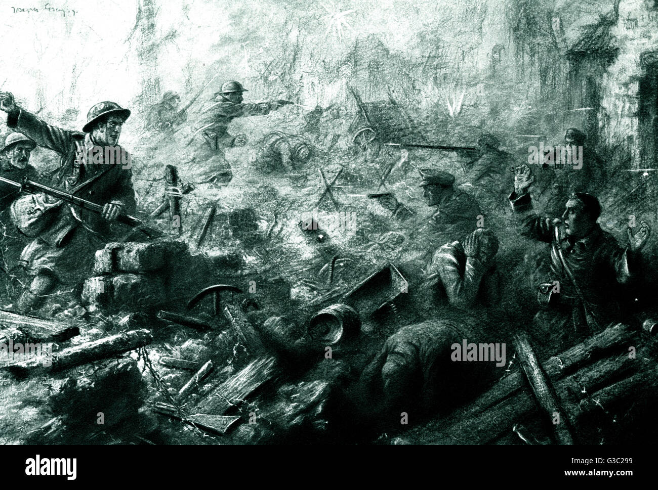 WW1 - Western Front - The Hindenbug Line (Siegfriedstellung), was a ...