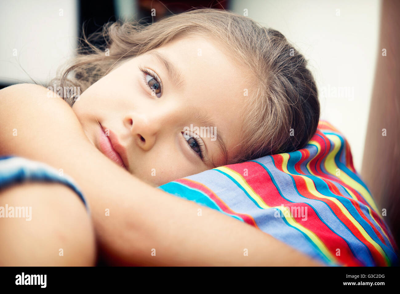 Close up portrait of little girl Stock Photo - Alamy