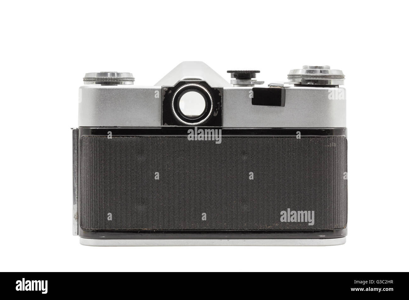 Retro soviet film camera isolated on white background. Soviet reflex ...