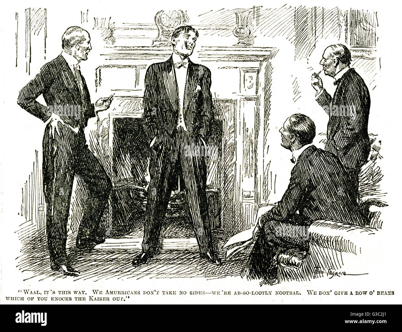 WW1 - American Neutrality Stock Photo - Alamy