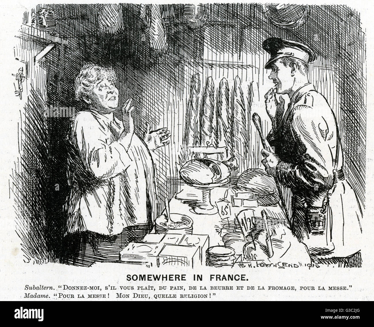 WW1 - The text accompanying the illustration translates to the British ...