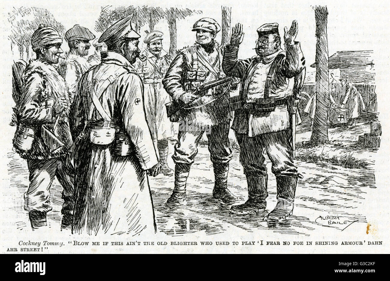 WW1 - Mocking the 'Boche' Stock Photo - Alamy