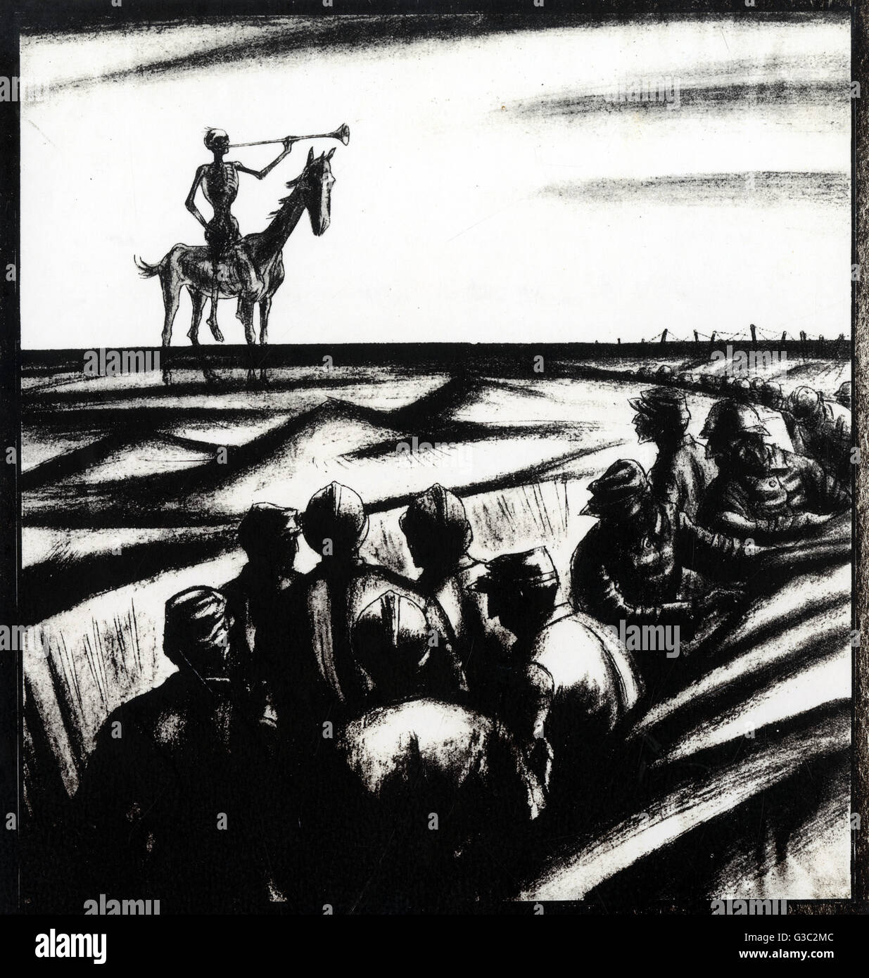 WW1 - Death sounds 'Charge!' for French troops Stock Photo - Alamy