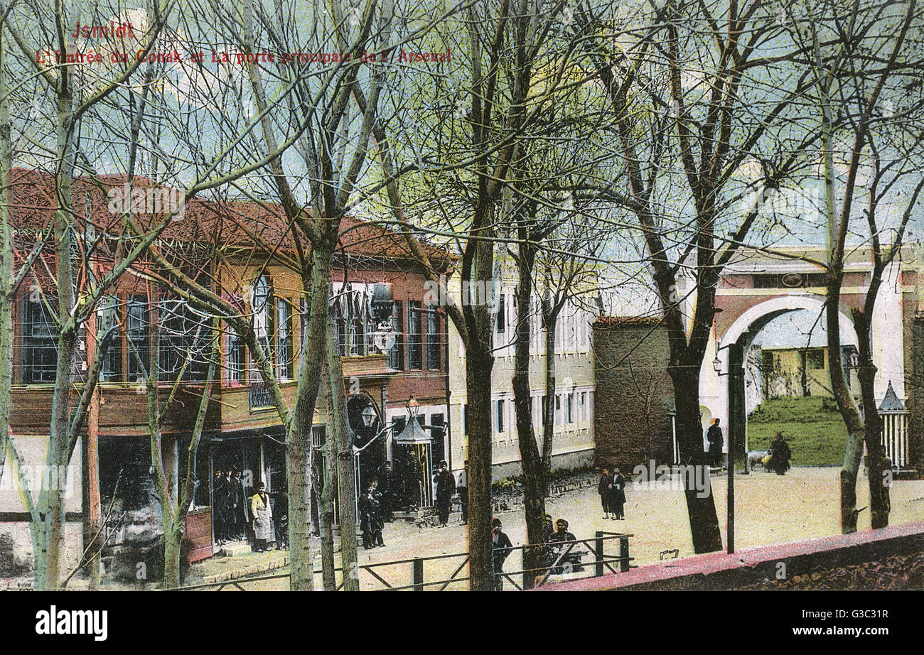 Izmit, Turkey - Entrance to the Central Square and Arsenal Stock Photo ...