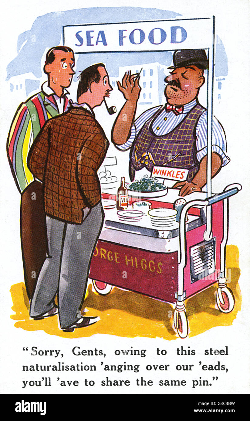 Iron and Steel Act - Cartoon on shortage of steel Stock Photo - Alamy