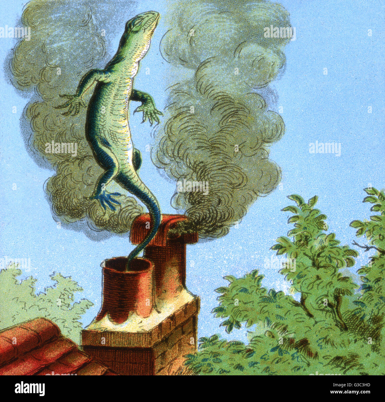 Alice in Wonderland, Bill the Lizard Stock Photo - Alamy