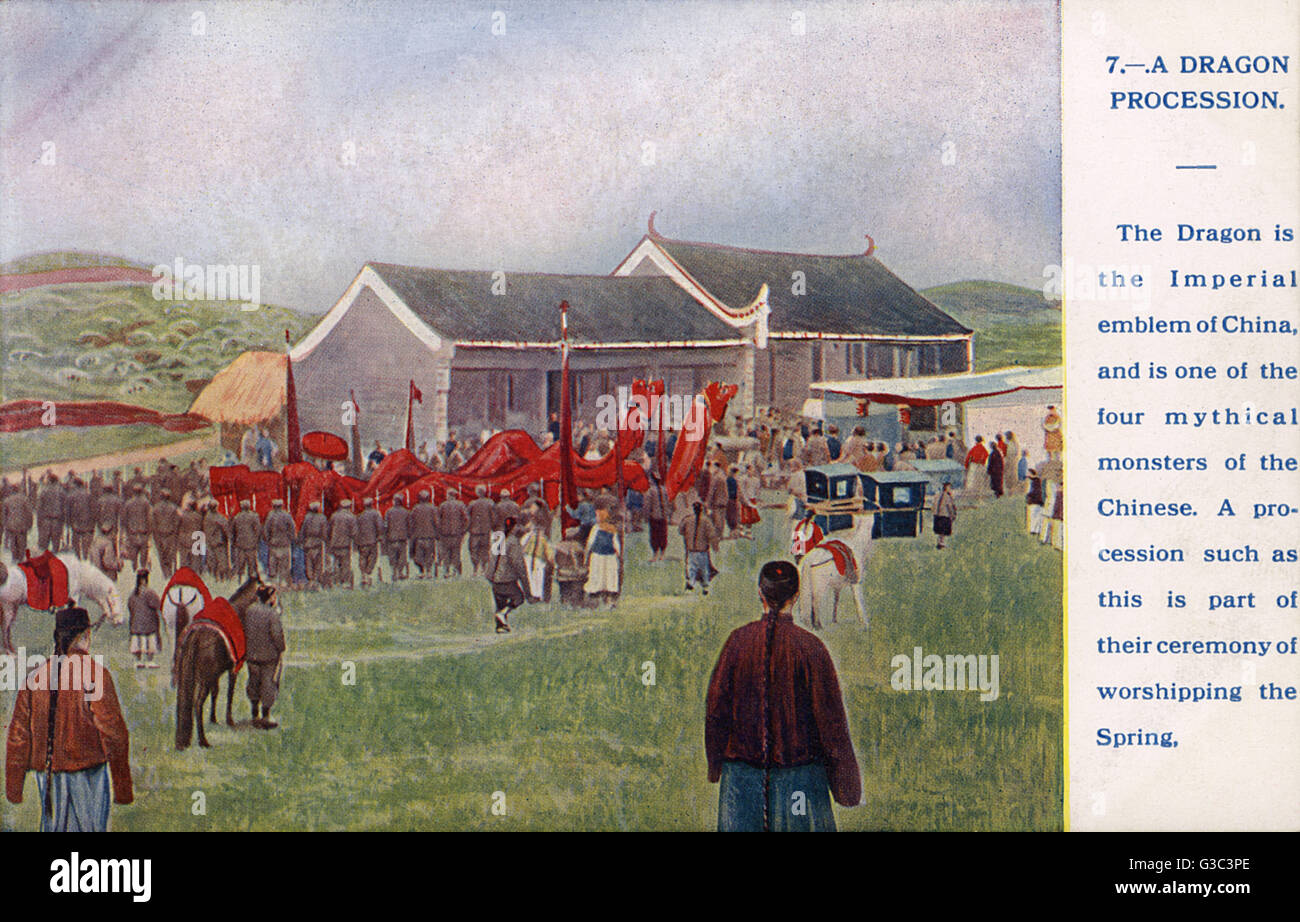 Dragon procession, China Stock Photo - Alamy