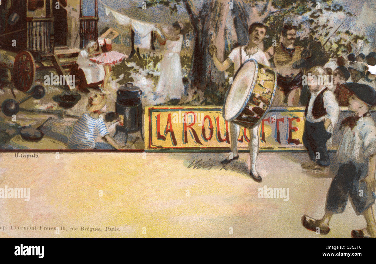 Paris World's Fair of 1900 - Circus entertainers Stock Photo - Alamy