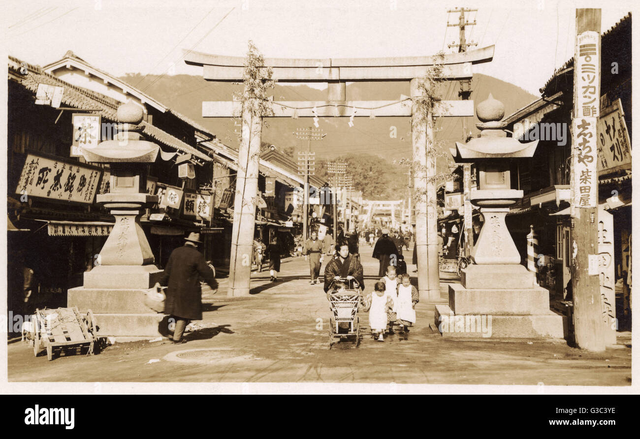 Street scene in Kobe, Japan Stock Photo - Alamy