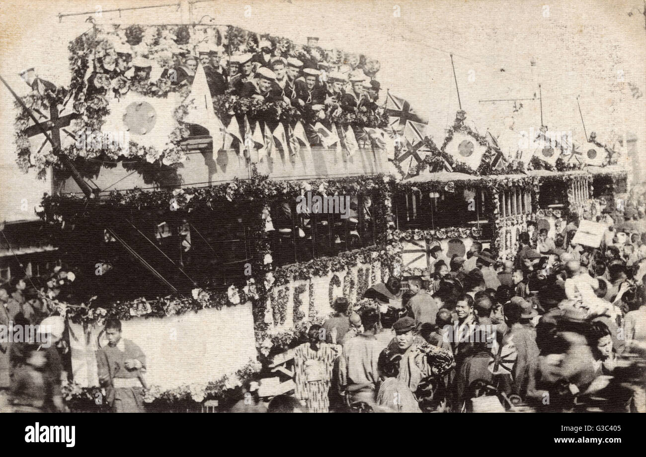 Royal Navy visit to Japan Stock Photo - Alamy