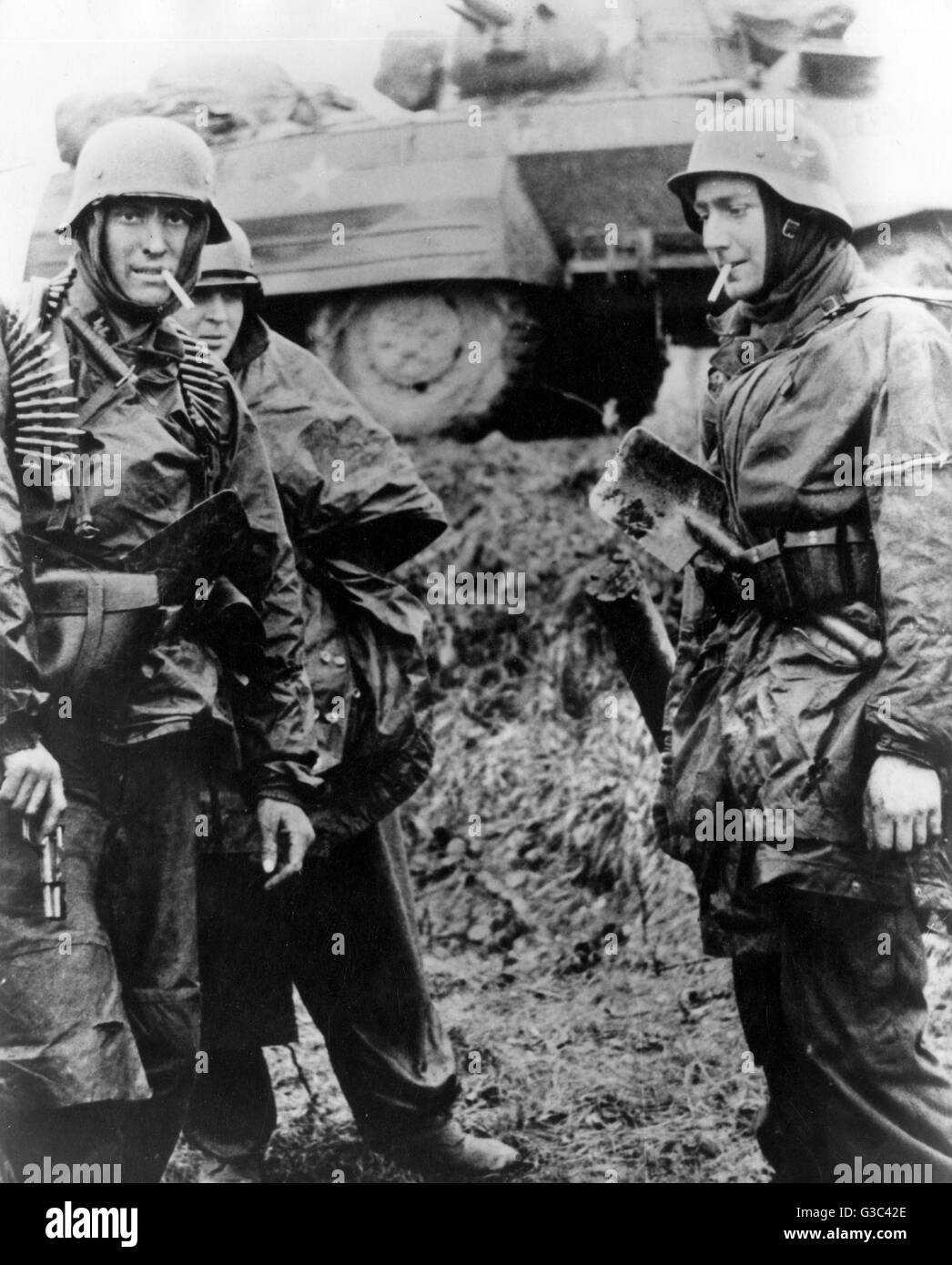 German infantrymen, pictured during the counter-offensive in the ...