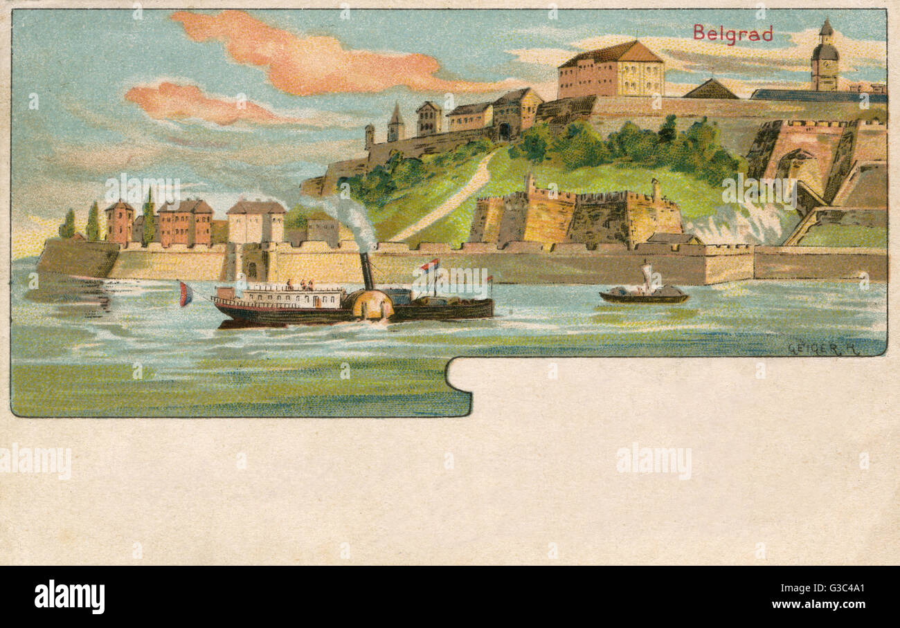 Panoramic view of Belgrade, Serbia from the River Sava Stock Photo - Alamy