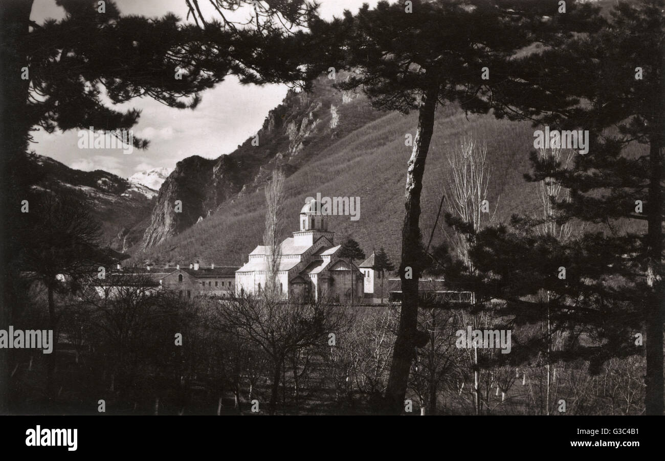 Visoki Decani monastery - Decan, Kosovo - Serbian Orthodox Stock Photo ...