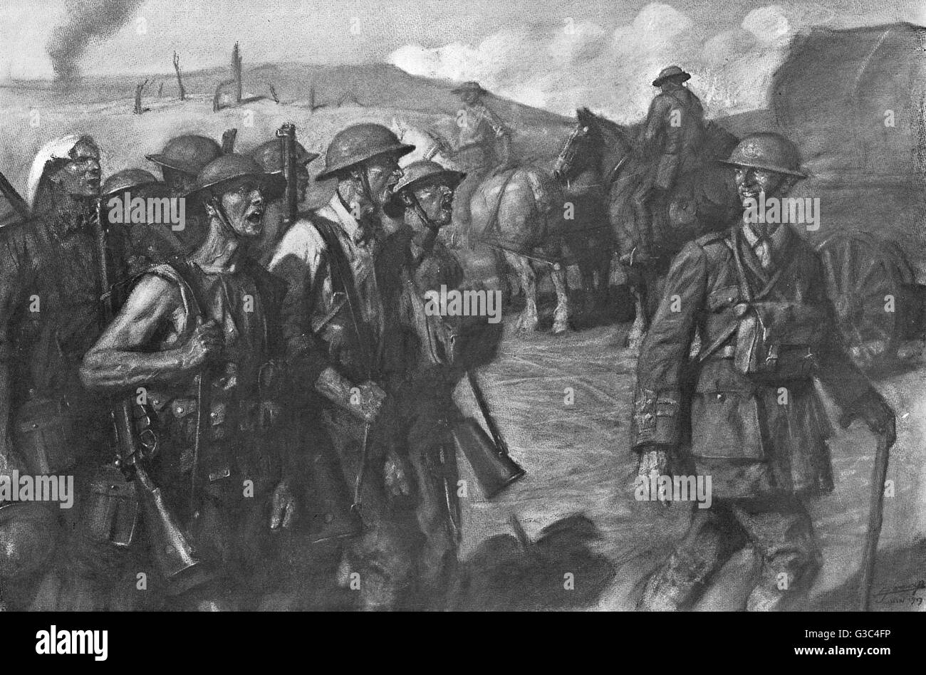 British soldiers singing Tipperary, 1917 Stock Photo - Alamy