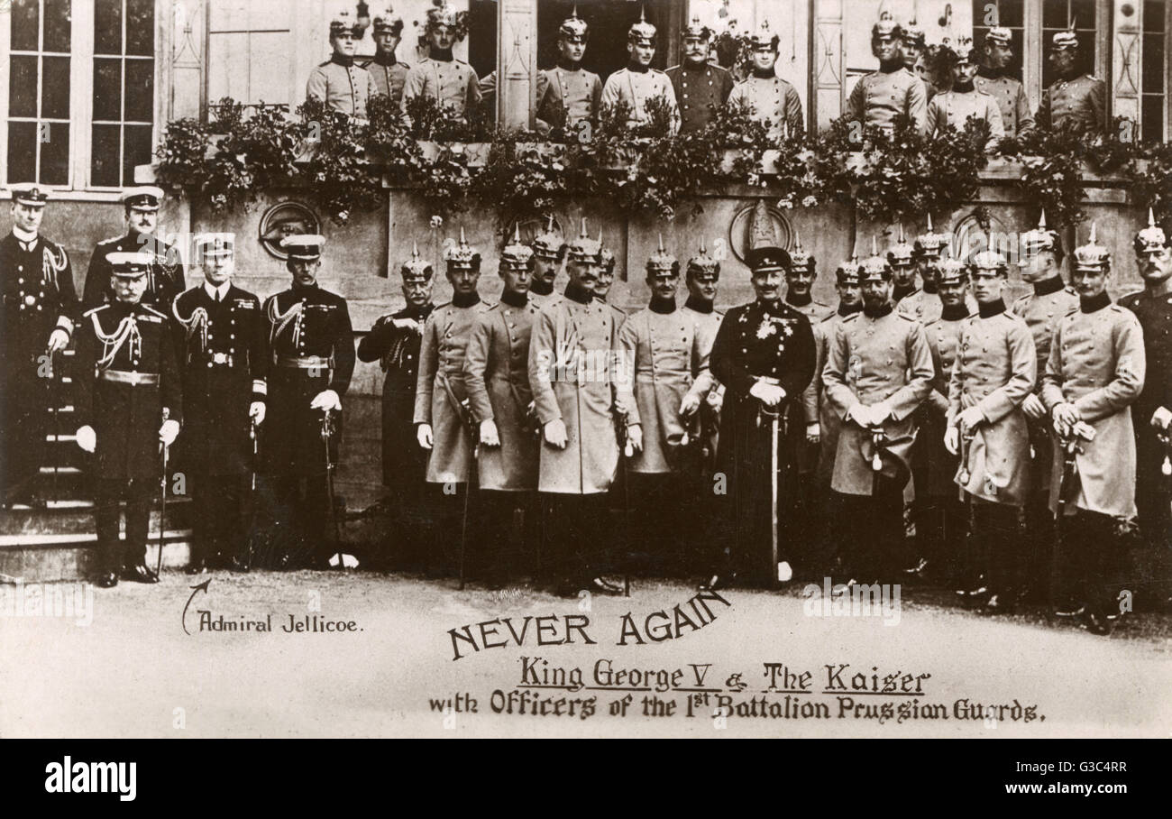 King George V pictured in German uniform alongside his cousin Kaiser ...