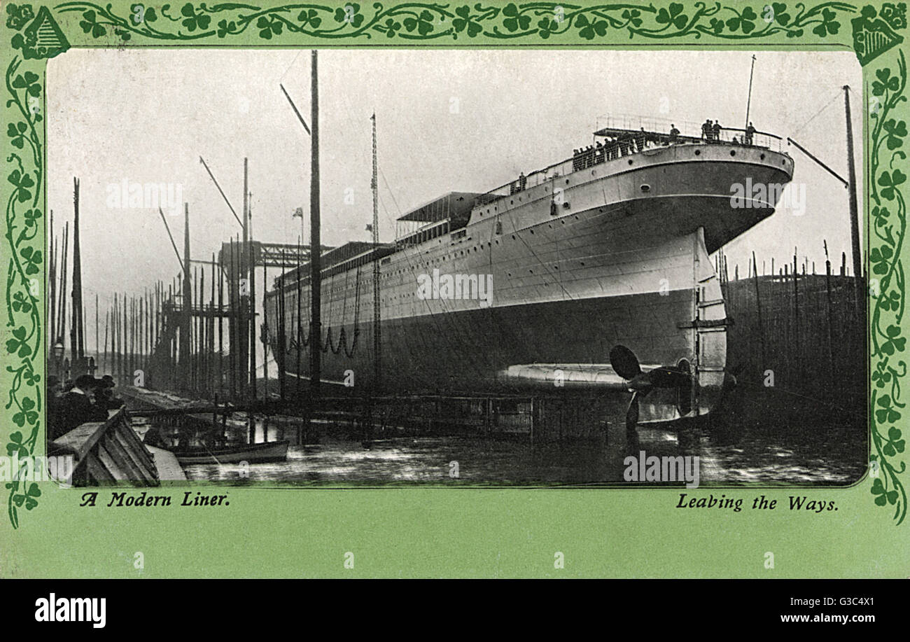 Ship building ocean liner hi-res stock photography and images - Alamy