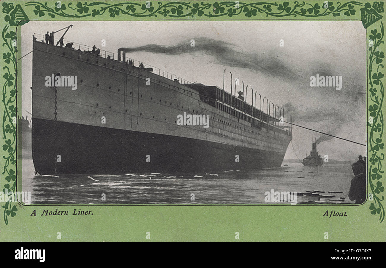 Building an Ocean Liner at Harland & Wolff, Belfast Stock Photo - Alamy
