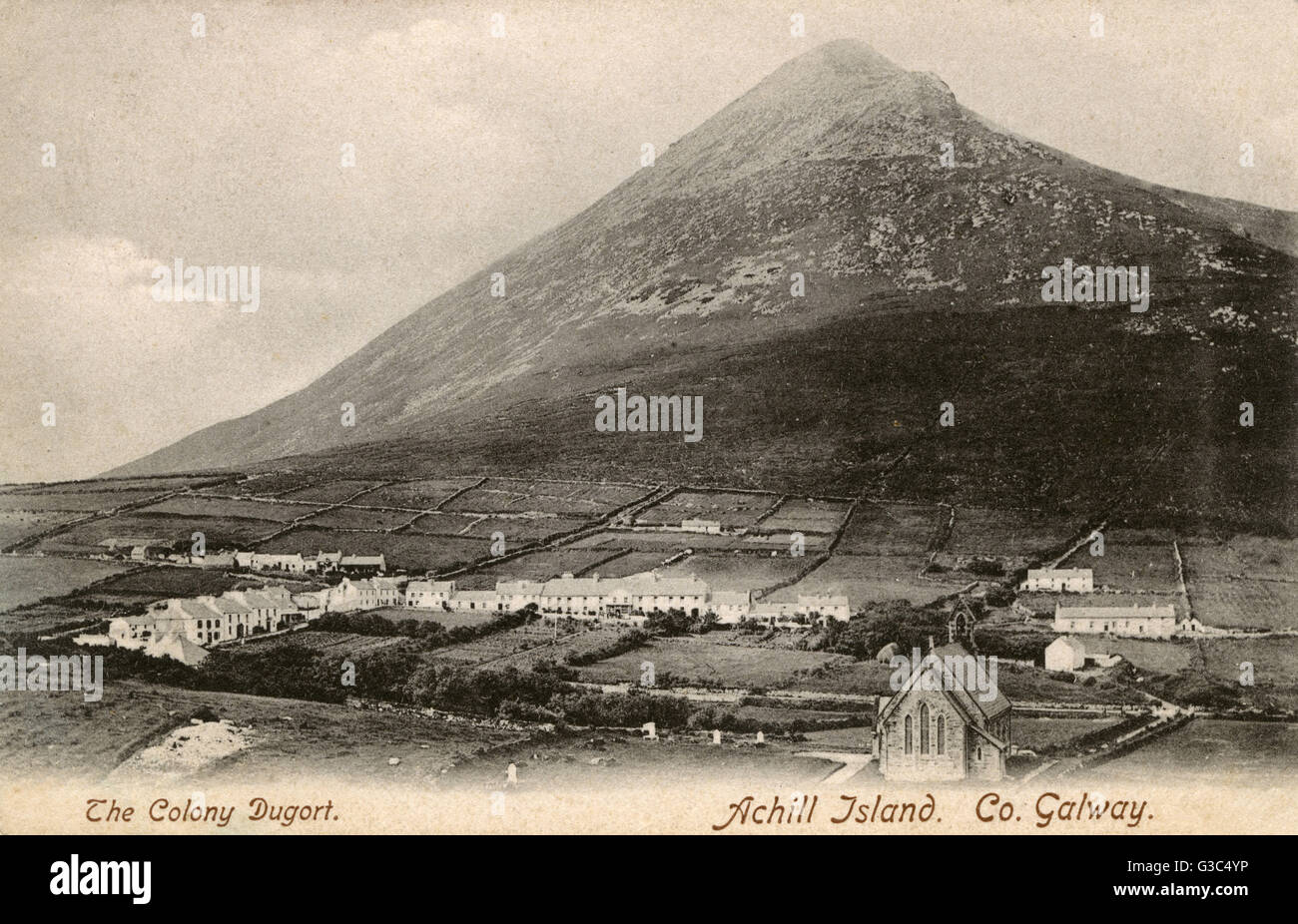Achill Island, Co Galway, Ireland - The Dugort Colony Stock Photo - Alamy