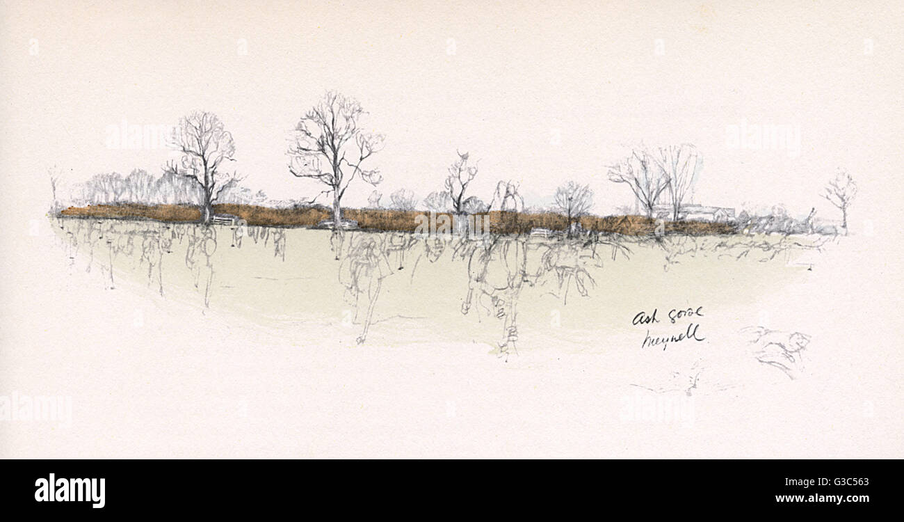 Ashe Gorse, Meynell Hunt area, Staffordshire Stock Photo - Alamy