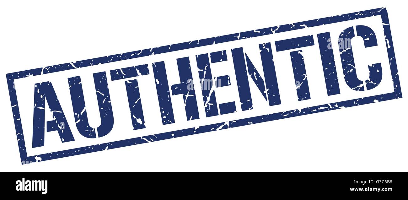 authentic blue grunge square vintage rubber stamp Stock Vector Image & Art - Alamy