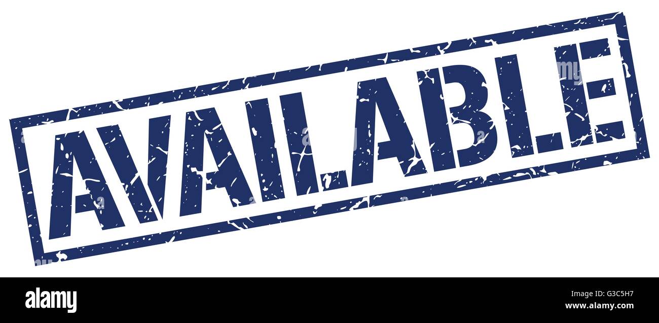 available blue grunge square vintage rubber stamp Stock Vector Image ...