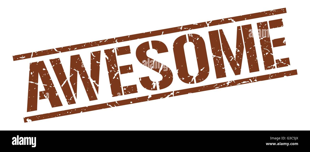 Awesome stamp square grunge hi-res stock photography and images - Alamy