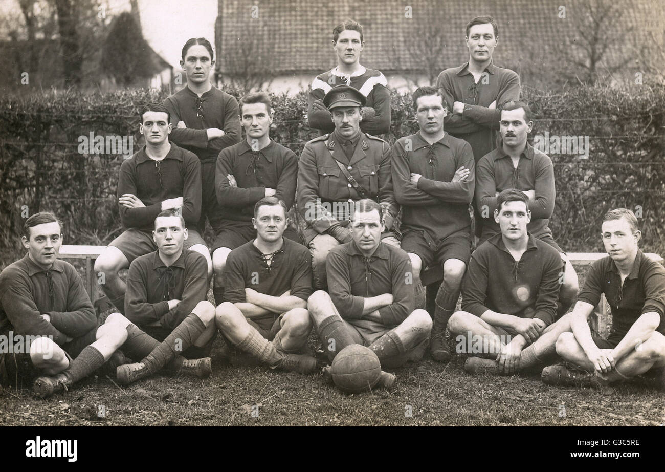 RAMC football team, WW1 Stock Photo - Alamy
