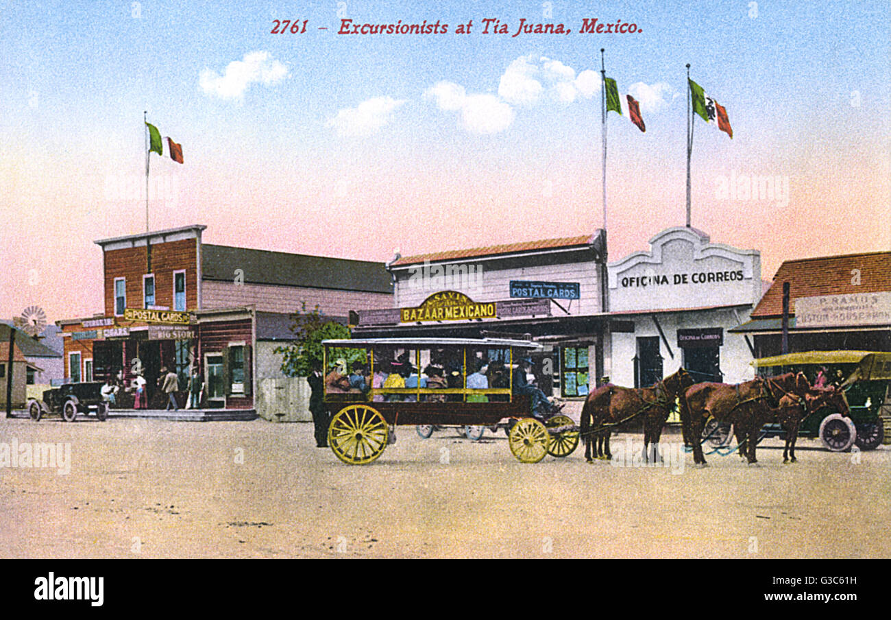 Street scene with shops, Tijuana, Mexico Stock Photo - Alamy