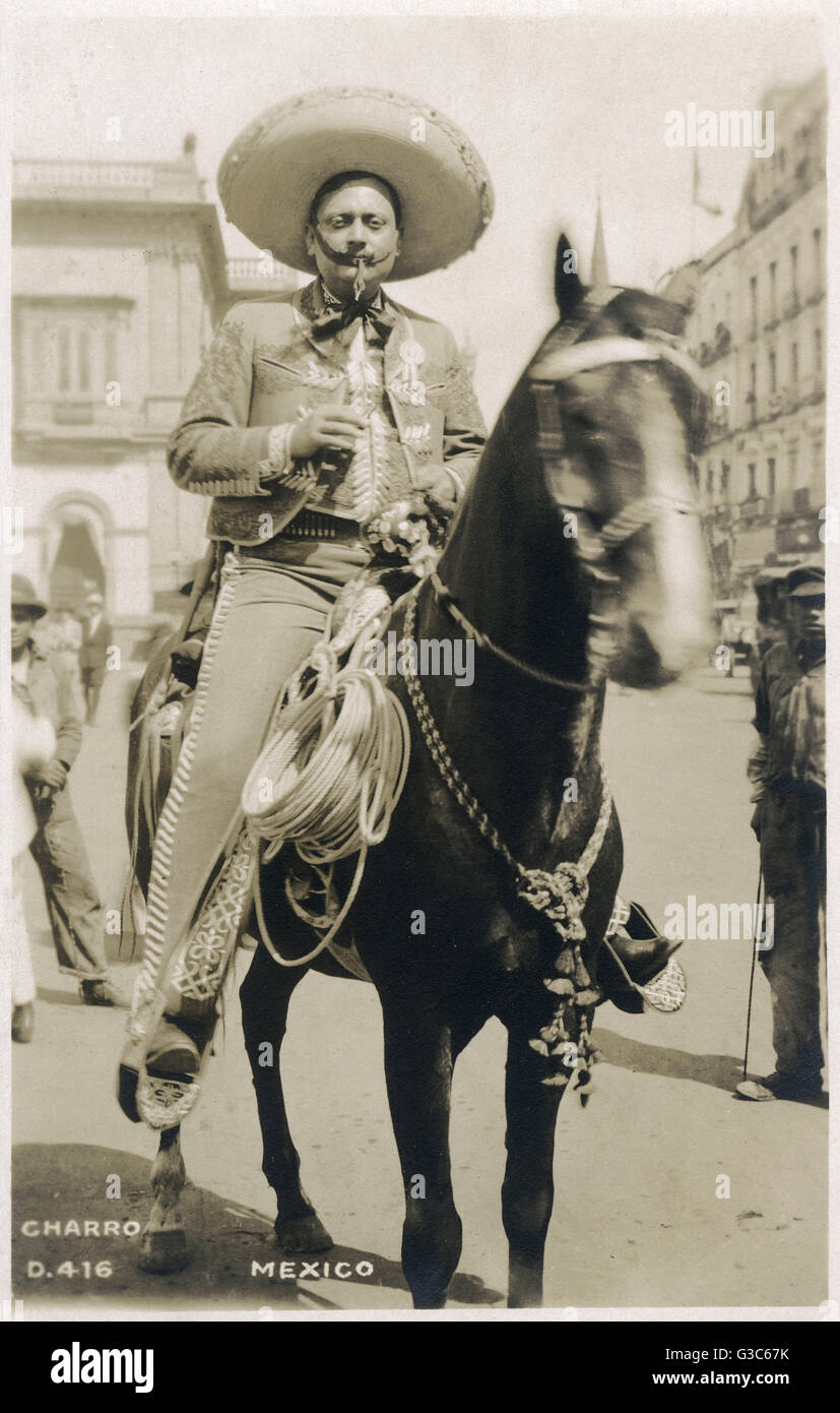 Mexican horseman or Charro, Mexico Stock Photo - Alamy