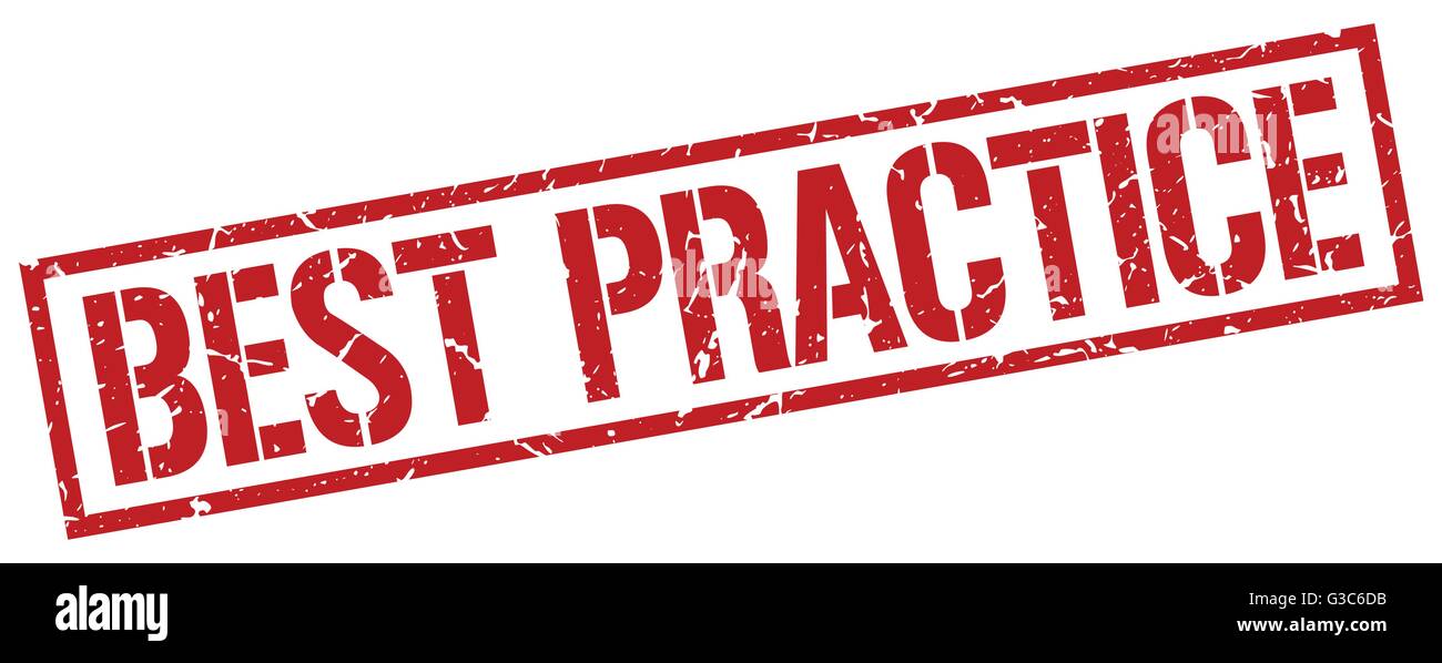 best practice red grunge square vintage rubber stamp Stock Vector Image ...