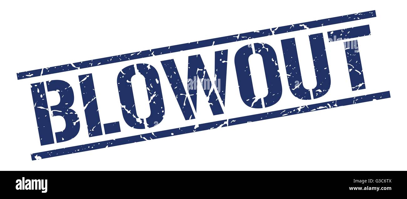 blowout blue grunge square vintage rubber stamp Stock Vector Image & Art - Alamy