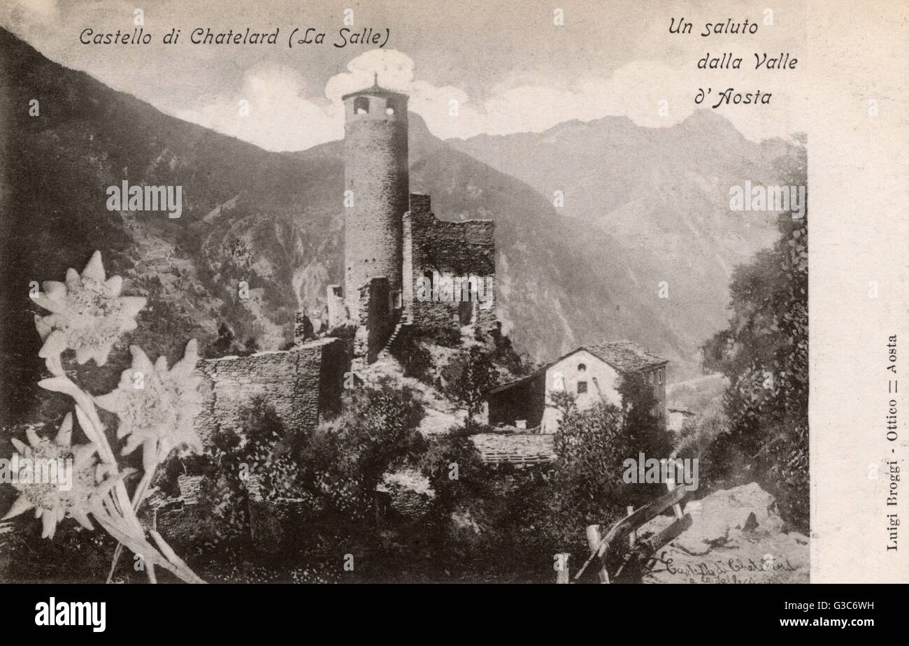 La Salle, Aosta Valley, Italy - Chatelard Castle Stock Photo - Alamy