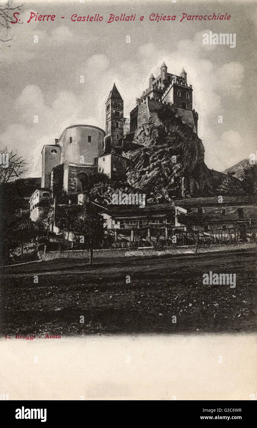 Saint Pierre Castle Aosta Valley Stock Photos & Saint Pierre Castle ...