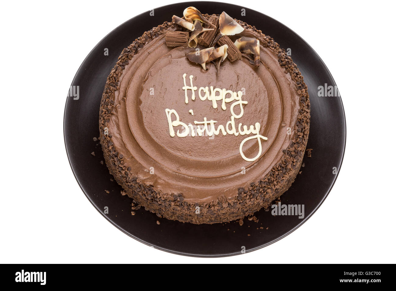 Happy Birthday Chocolate Cake Wallpaper