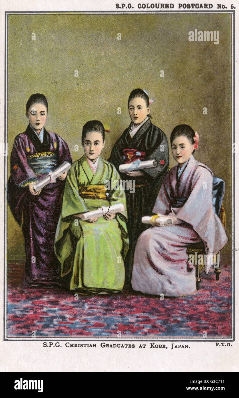 S.P.G. Christian Graduates at Kobe, Japan Stock Photo - Alamy