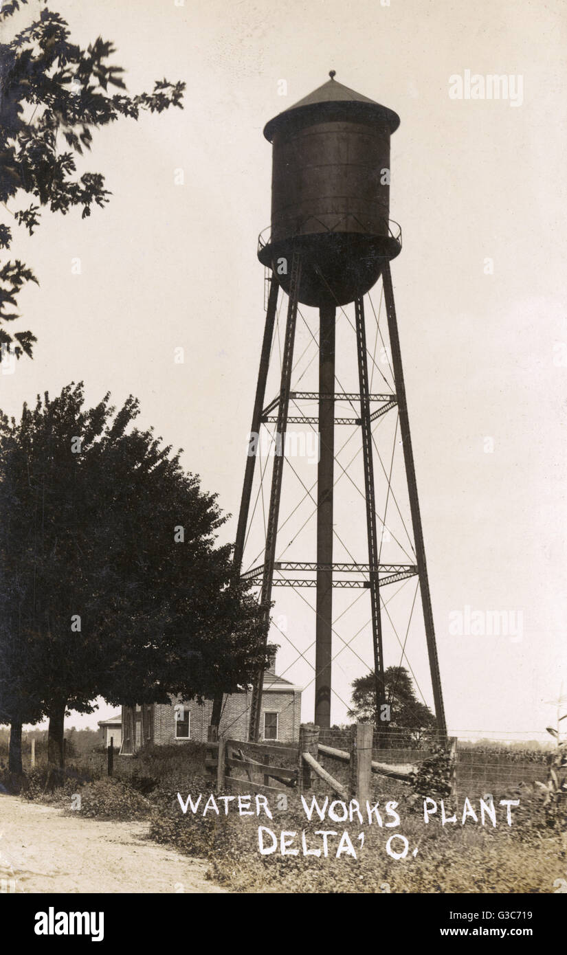 Waterworks plant at Delta, Ohio, USA Stock Photo - Alamy