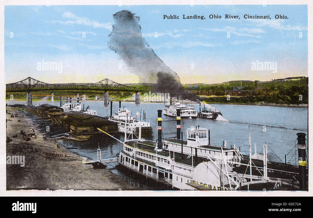 Public landing, Ohio River, Cincinnati, Ohio, USA Stock Photo - Alamy