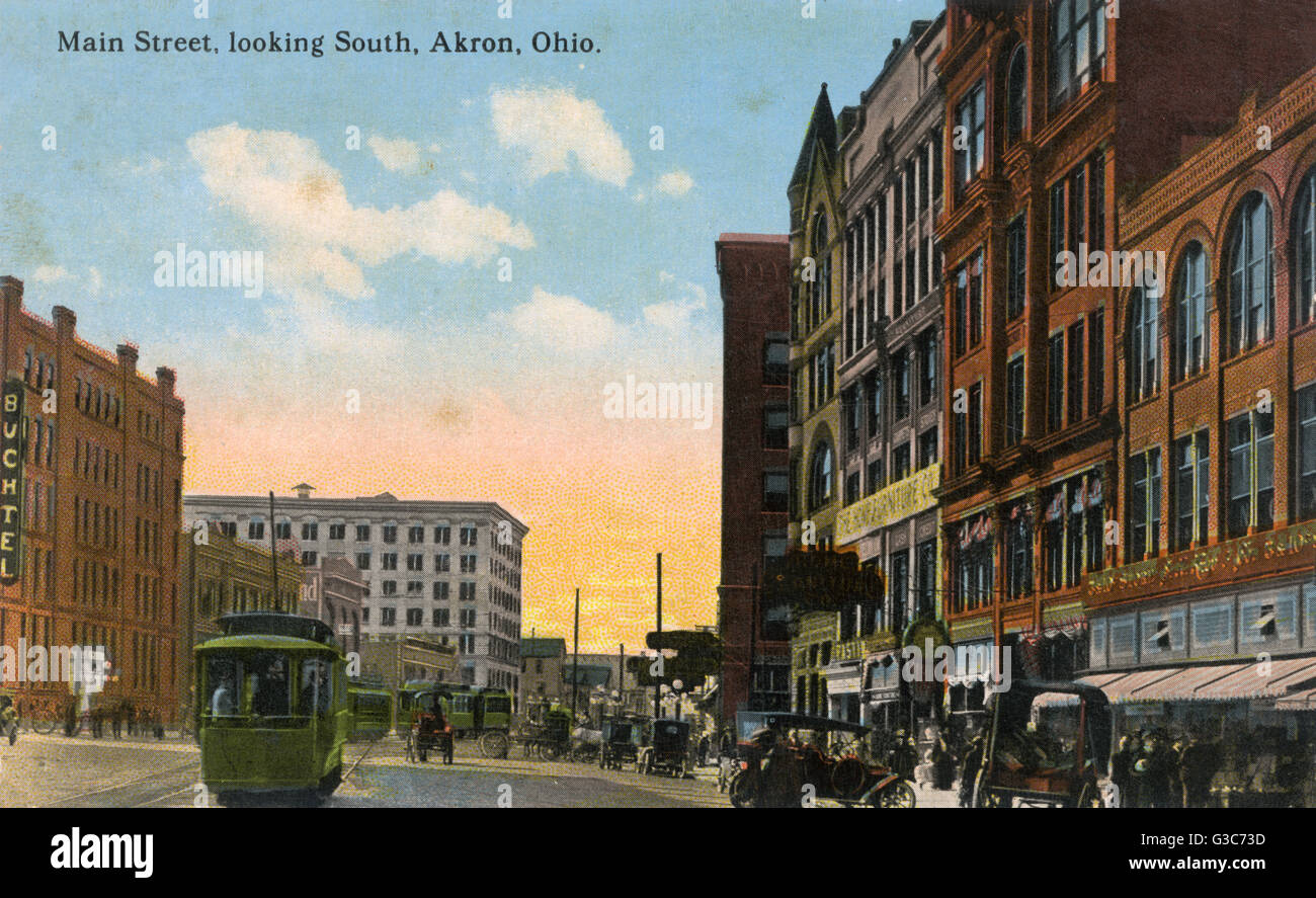 Main Street, Akron, Ohio, USA Stock Photo - Alamy