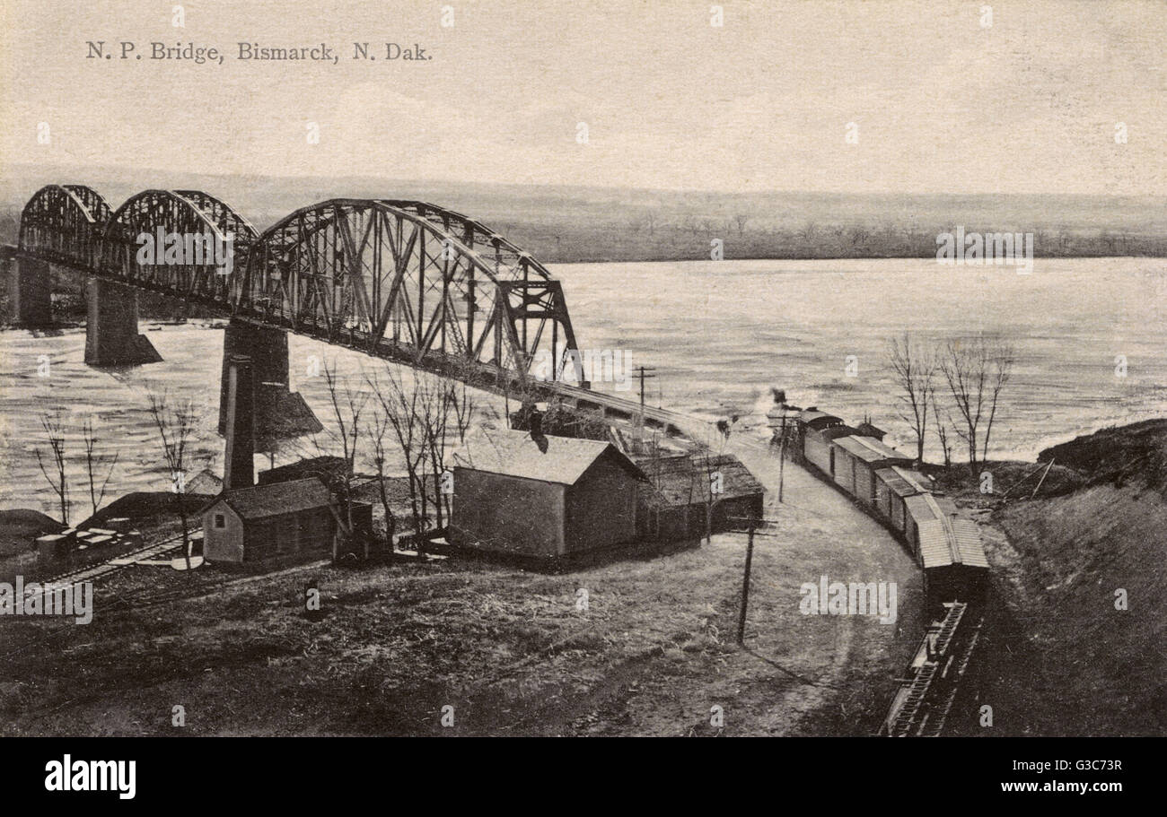 Northern Pacific bridge, Bismarck, North Dakota, USA Stock Photo - Alamy