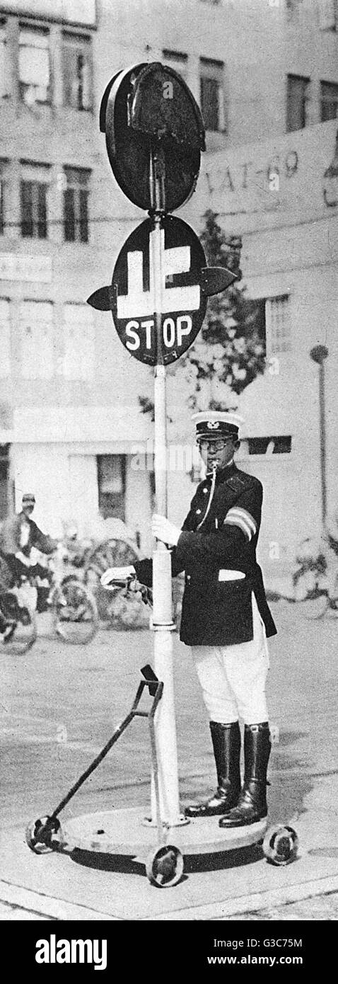 A Japanese traffic controller Stock Photo - Alamy