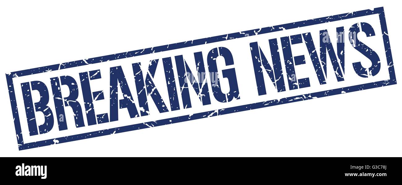 Breaking news rubber stamp Stock Vector Images - Alamy
