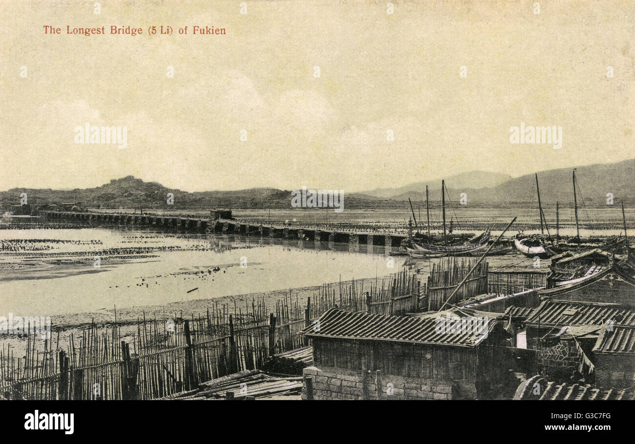 Luoyang Bridge, Quanzhou - the longest bridge in the Fujian Province ...