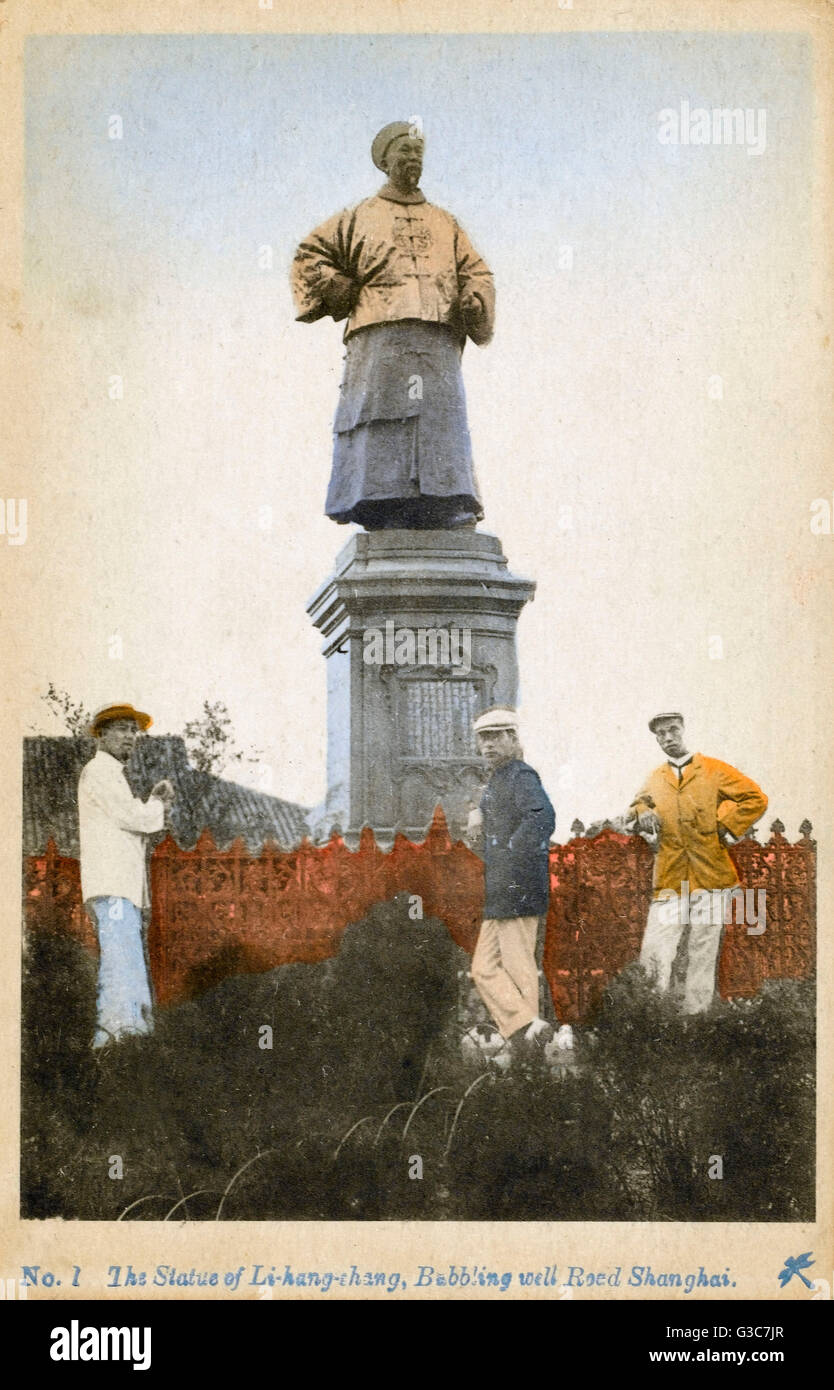 Statue of Li Hongzhang, Shanghai, China Stock Photo - Alamy