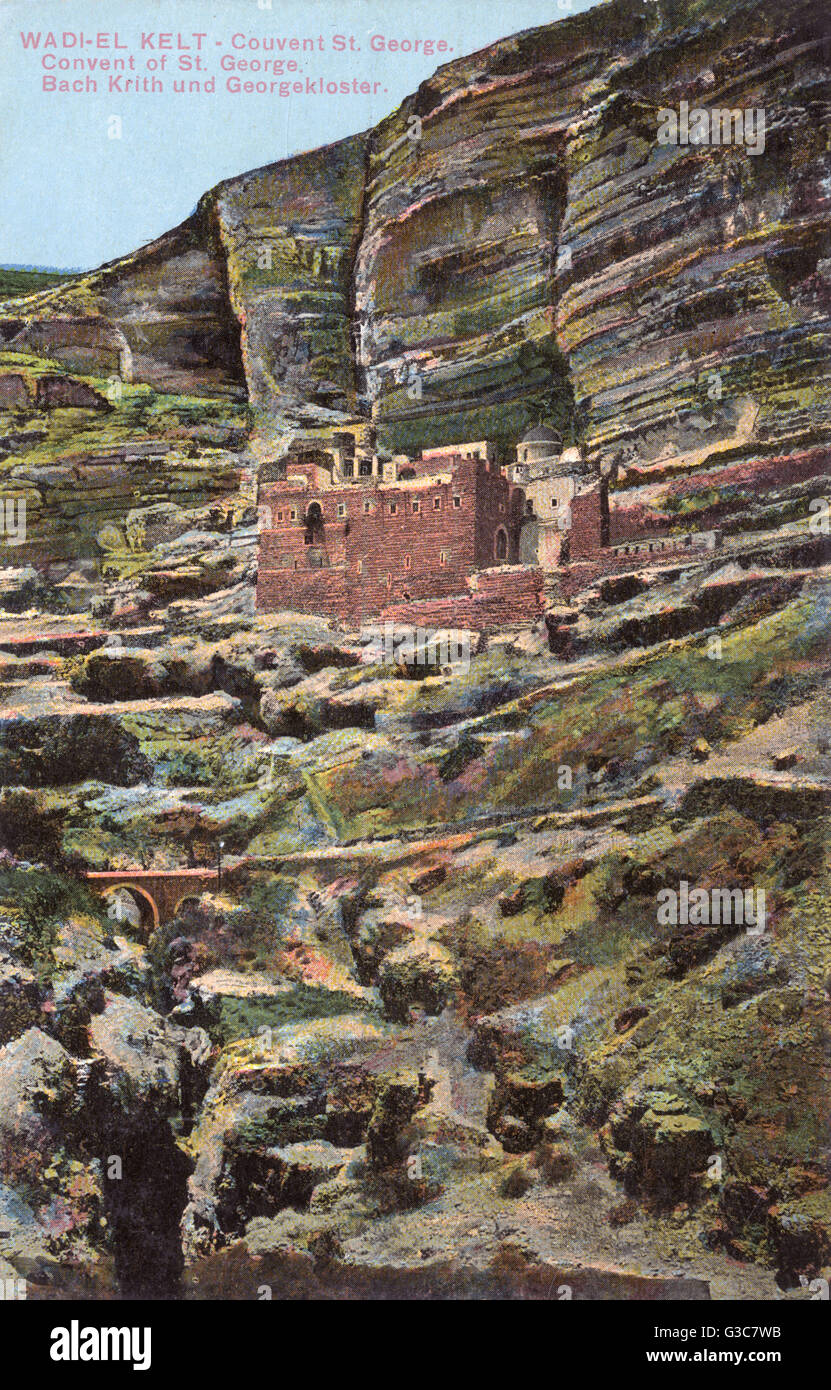 Monastery of St. George, Wadi Qelt, West Bank, Palestine Stock Photo ...
