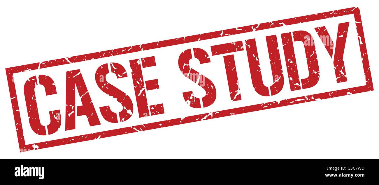 case study red grunge square vintage rubber stamp Stock Vector Image ...