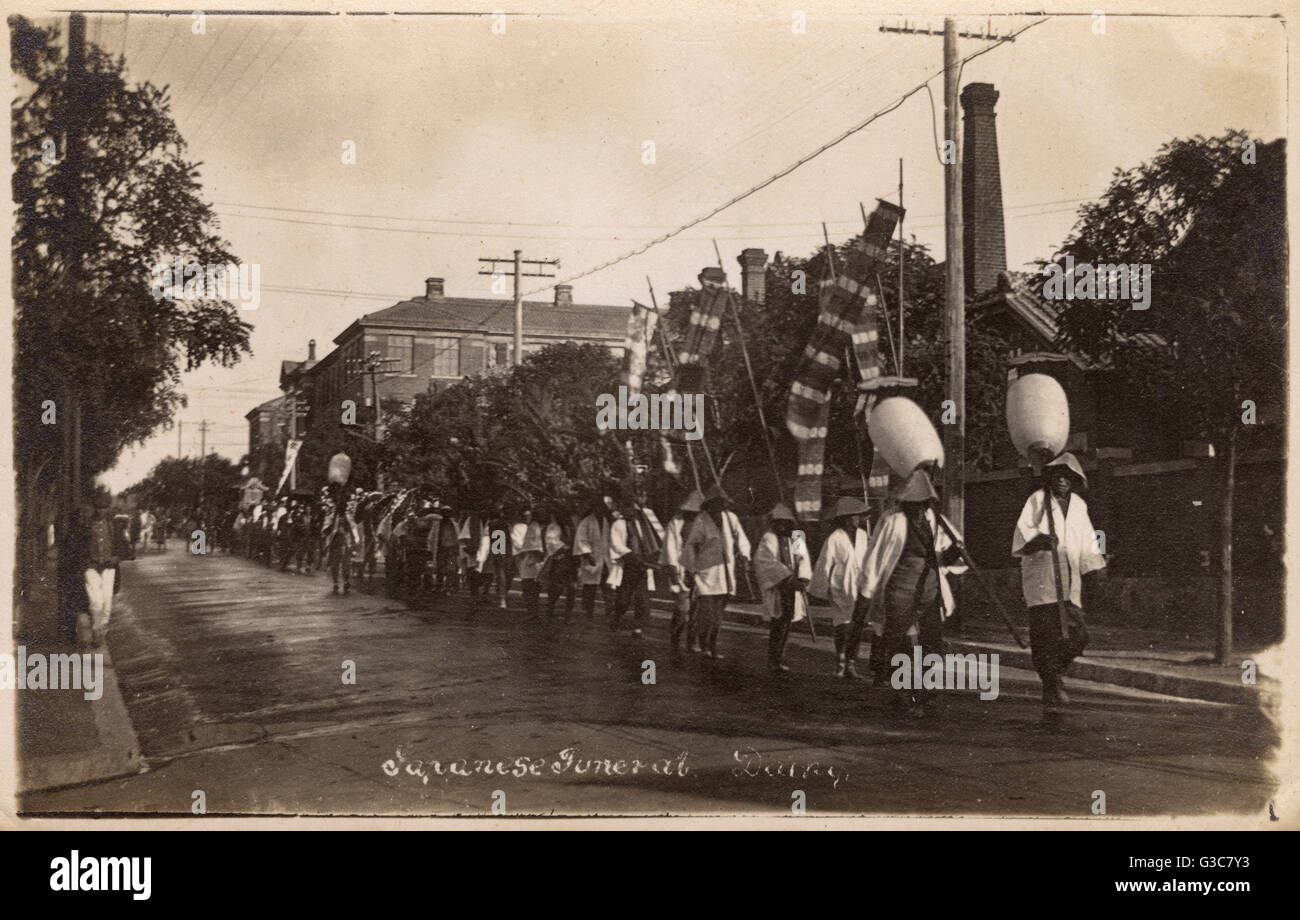 Japanese Funeral Procession at Dalian Stock Photo - Alamy
