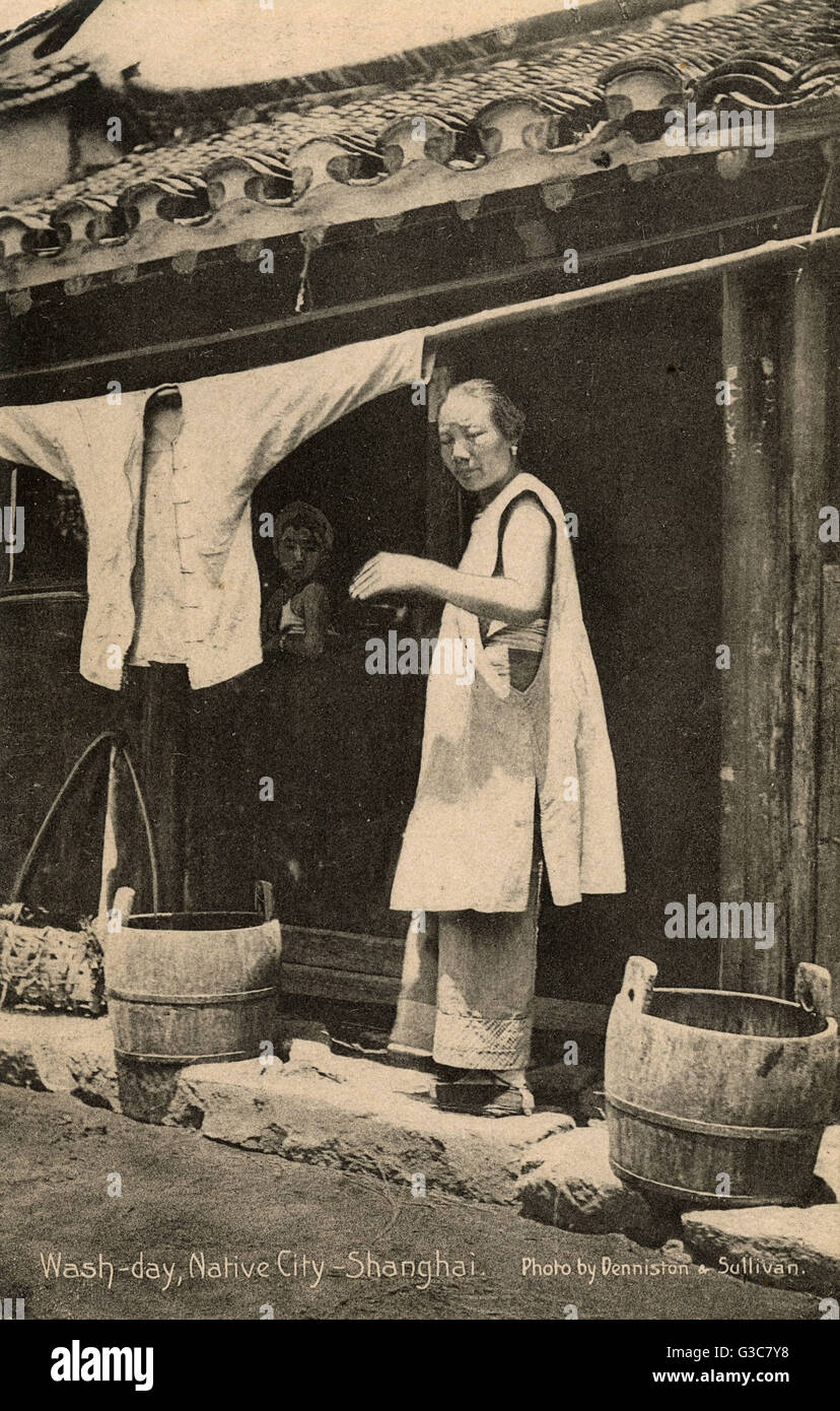 Washing Day, Shanghai, China Stock Photo - Alamy