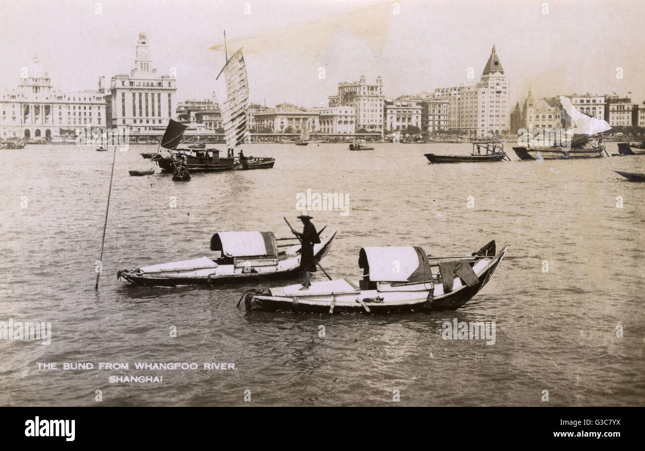 Shanghai, China - The Bund - View from Huangpu River Stock Photo - Alamy