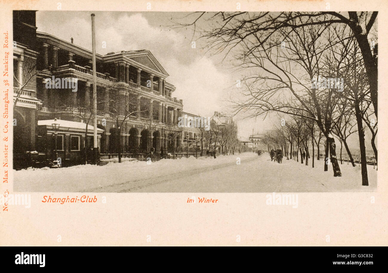 China - Shanghai - The Shanghai Club in Winter Stock Photo - Alamy