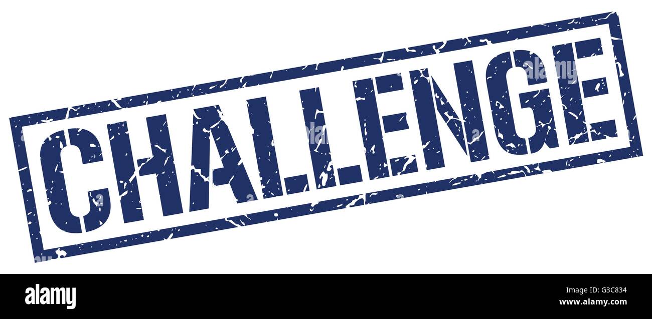 challenge stamp. challenge square grunge sign. challenge Stock Vector ...